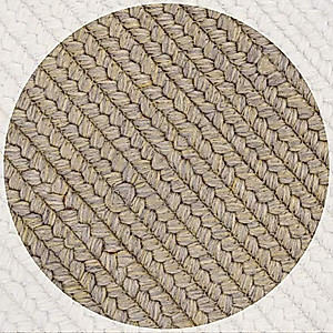 Homespice Biscuit Washable, Indoor-Outdoor, Pet-Friendly Braided Area Rug, Reversible, for Entryway, Kitchen, Bathroom, Neutral, Coastal, Farmhouse Style, Tan - Beige, 20" x 30"