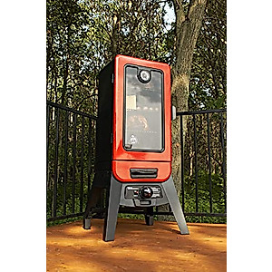 PIT BOSS 77435 Vertical Lp Gas Smoker, Red