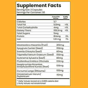 CuraLin Blood Sugar Support Supplement - Promotes Healthy Glucose Levels Already in The Normal Range - Clinically Tested, Effective, and 100% Natural - 180 Capsules - 30 Day Supply