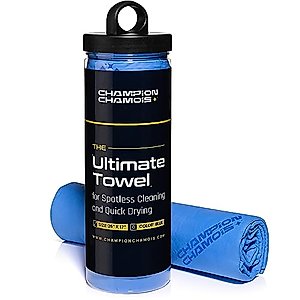 Ultra Absorbent Premium Drying Chamois Cloth for Cars - 26"x17" - Super Soft, Scratch Free, Lint Free Car Drying Shammy Towel