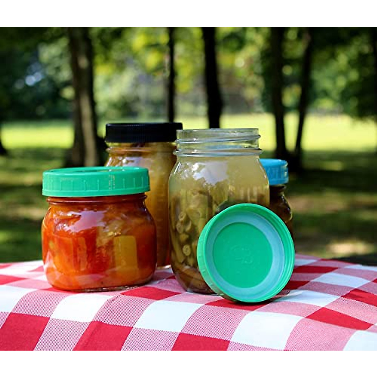 Cornucopia Silicone Seal Rings for Plastic Mason Jar Lids (Regular Mouth, 48-Pack)