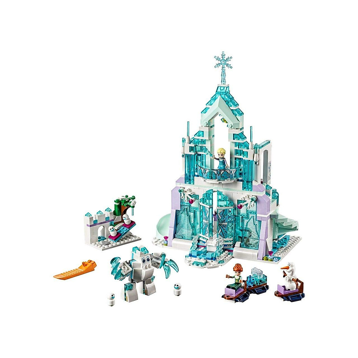 LEGO Disney Frozen Elsa's Magical Ice Palace 43172 Toy Castle Building Kit with Mini Dolls, Castle Playset with Popular Frozen Characters Including Elsa, Olaf, Anna and More (701 Pieces)