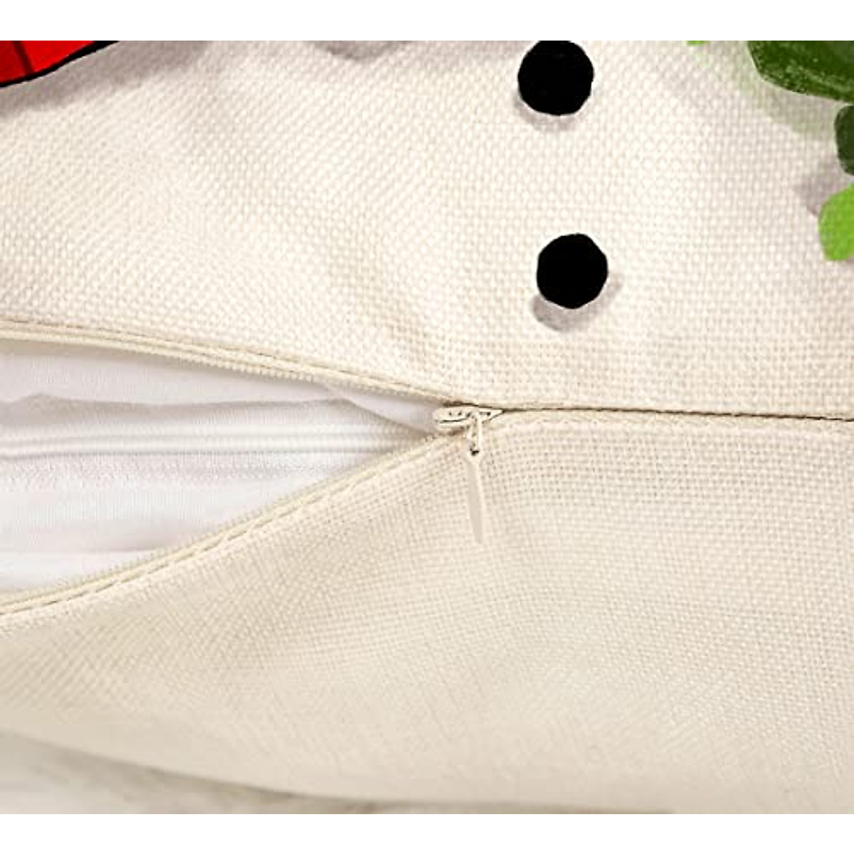 Red Christmas Pillow Covers 18x18 Set of 4 Farmhouse Christmas Decorations Snowman Wreath Santa Claus Tree Merry Christmas Holly Jolly Winter Holiday Decor Throw Cushion Case for Home Couch S22C17