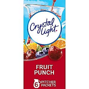Crystal Light Sugar-Free Fruit Punch Low Calories Powdered Drink Mix 72 Count Pitcher Packets