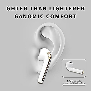 Villepni Bluetooth Wireless Earbuds, Wireless 5.1 Bluetooth Headset, Led Power Display Earphones, IPX7 Waterproof Earbud Noise Reduction Microphone, Suitable for Leisure Entertainment/Work