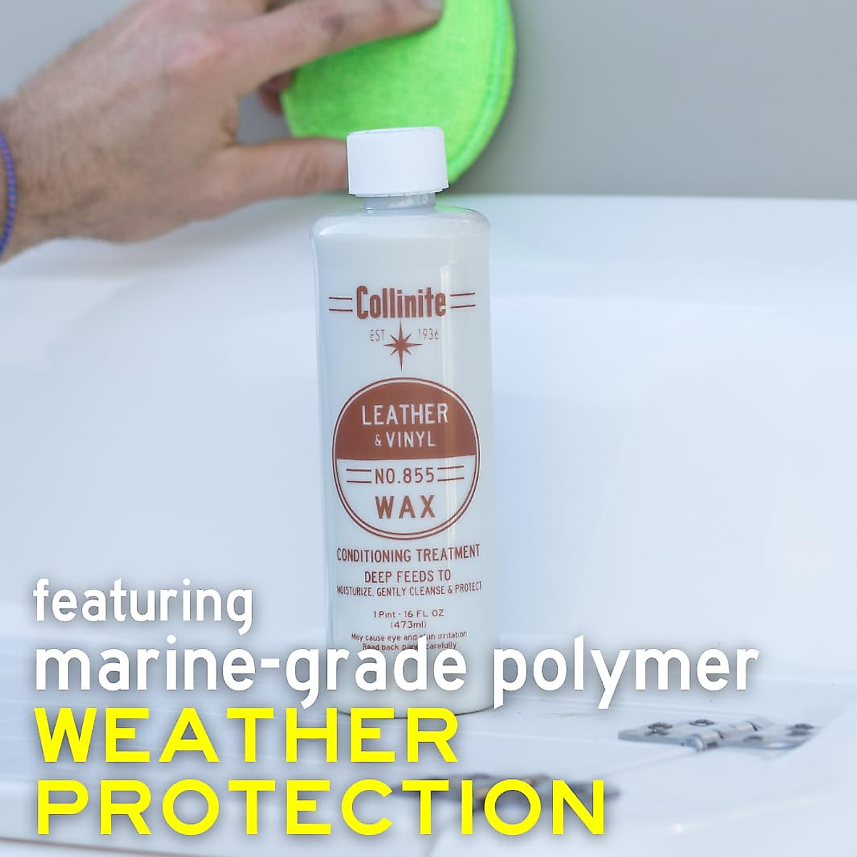 Collinite No. 855 Leather & Vinyl Wax, 16 Fl Oz - 1 Pack