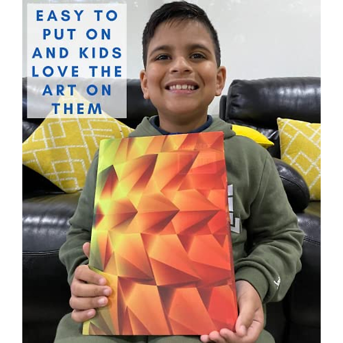 InstyleCraft Book Cover | Book Covers for Textbooks | Jumbo Books Covers for School | Stretchable Book Covers for Hardcover Books N3 | Made of Stretchy Fabric | Ideal for School Textbooks