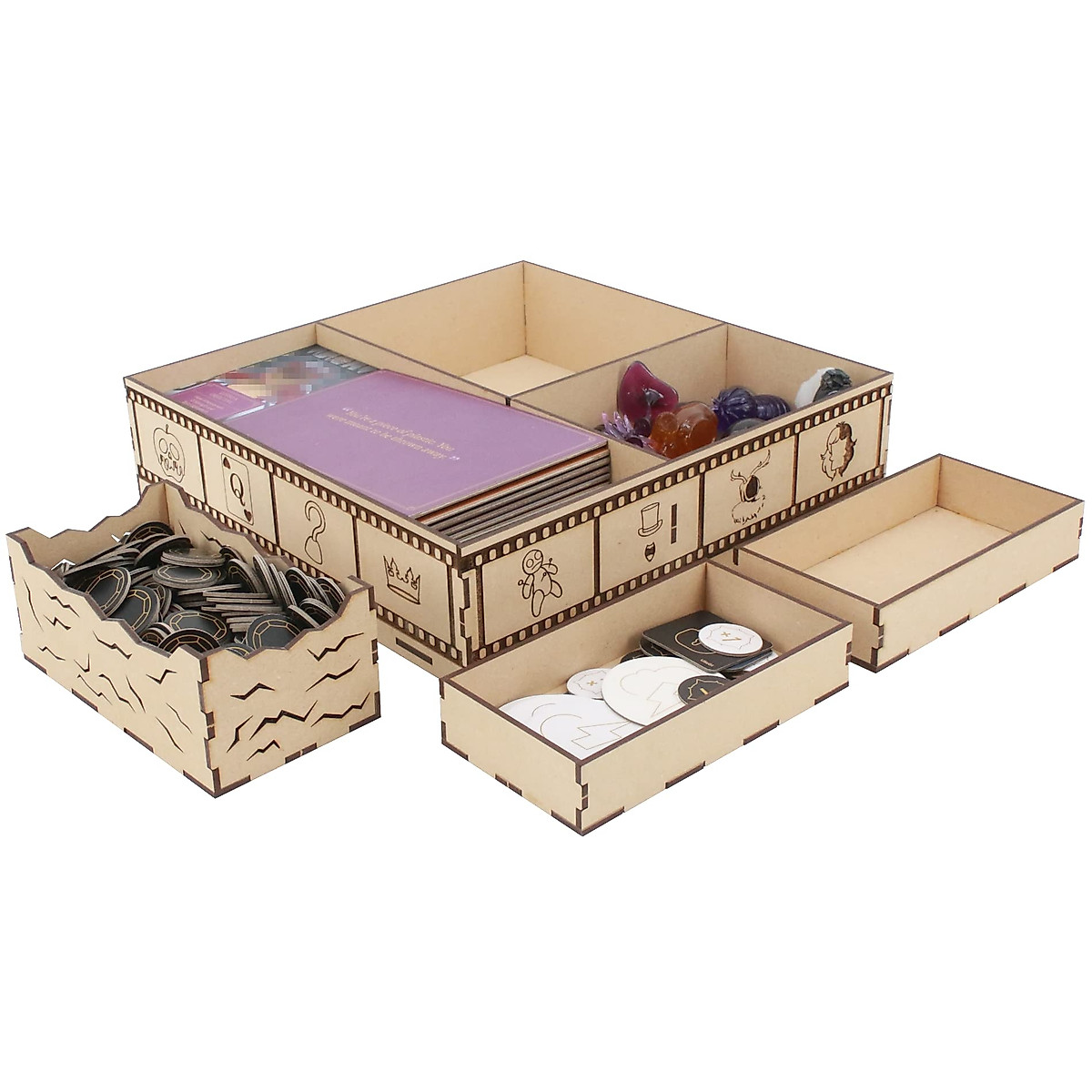 The Broken Token Game Organizer Compatible with Villainous