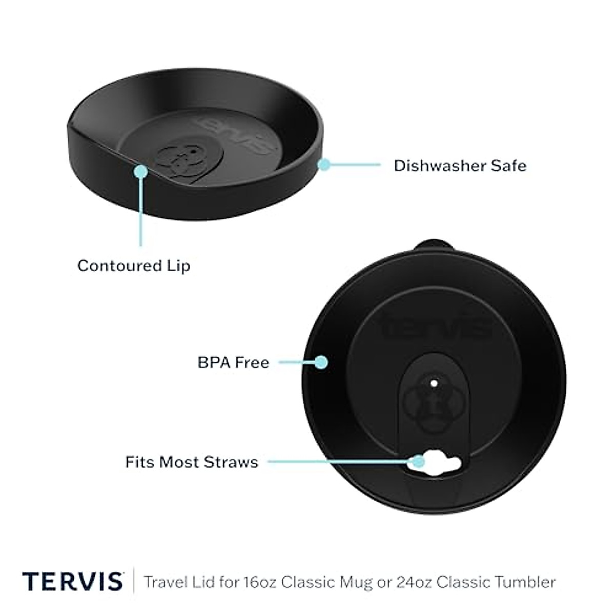 Tervis Made in USA Double Walled University of Michigan UM Wolverines Insulated Tumbler Cup Keeps Drinks Cold & Hot, 24oz, Big M
