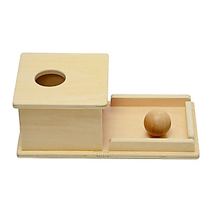 Elite Montessori Object Permanence Box with Tray and Ball