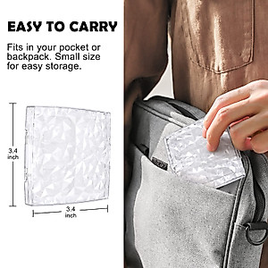 DLseego Clear Crystal Game Card Case For Regular Switch / Lite / OLED, 11 Slots Game Cards Holder 2 SD Card Slots, Sparkle Portable Game Card Storage Cartridge Box with 2PCS Diamond Thumb Grips