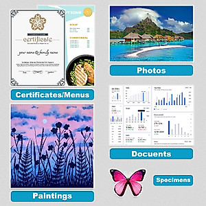 5 Mil Laminating Sheets, Holds 8.5 x 11 Inch Sheets 200 Pack, Thermal Laminating Pouches for Laminator, 9 X 11.5-inches/Letter Size Thermal Laminating Paper, Round Corner