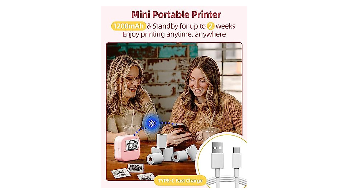 memolife 2023 Fun Gift Mini Sticker Maker - Portable Printer
