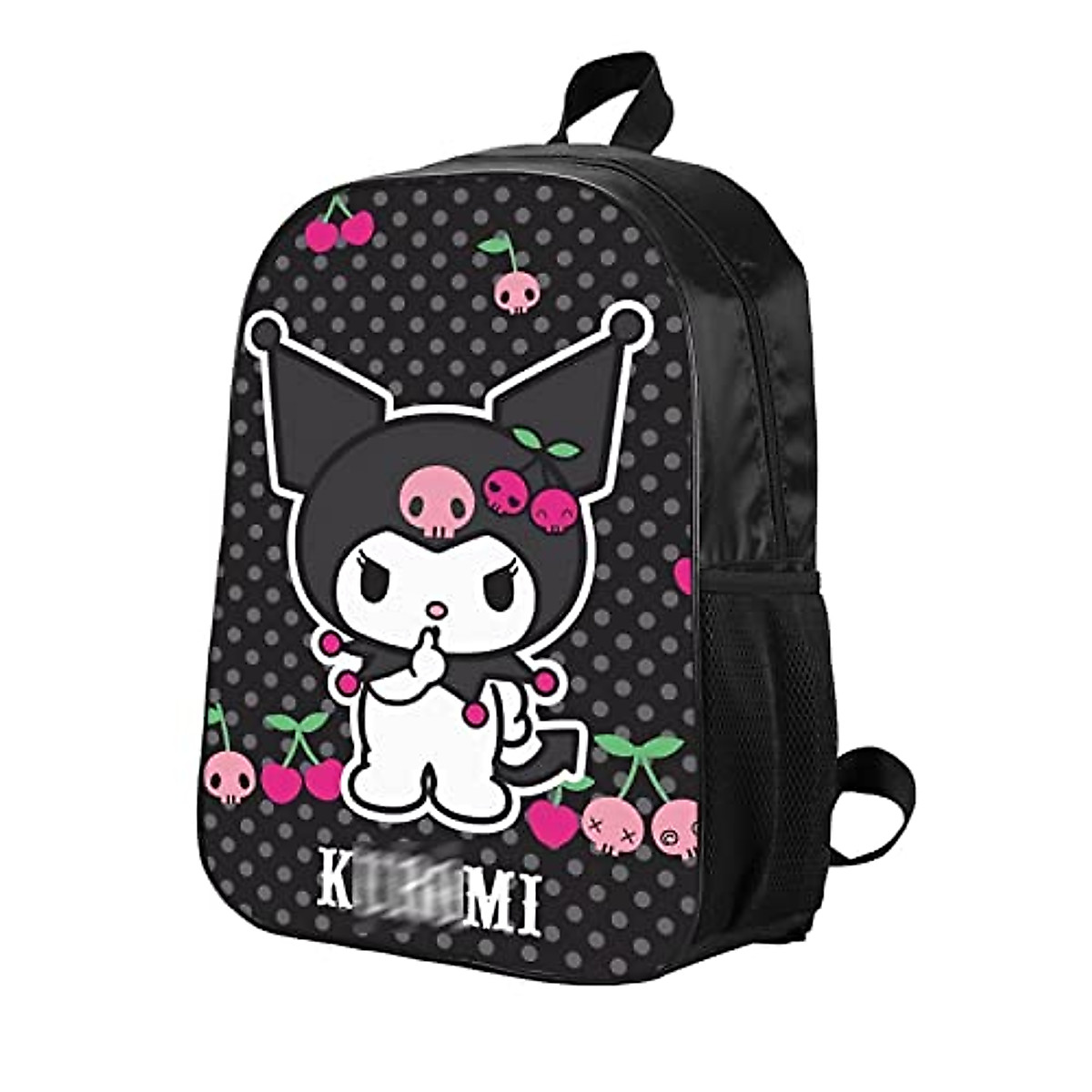 Ksspovkr Cartoon School Backpack Set with Lunch Box Student Lightweight Durable Duffel Bags Portable Travel Packages for kids Girls,cherry