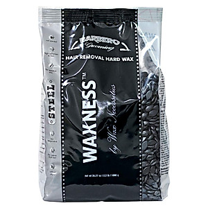 Wax Necessities Waxness Barbero Grooming Depilatory Hard Wax Steel for Men 2.2 Pound
