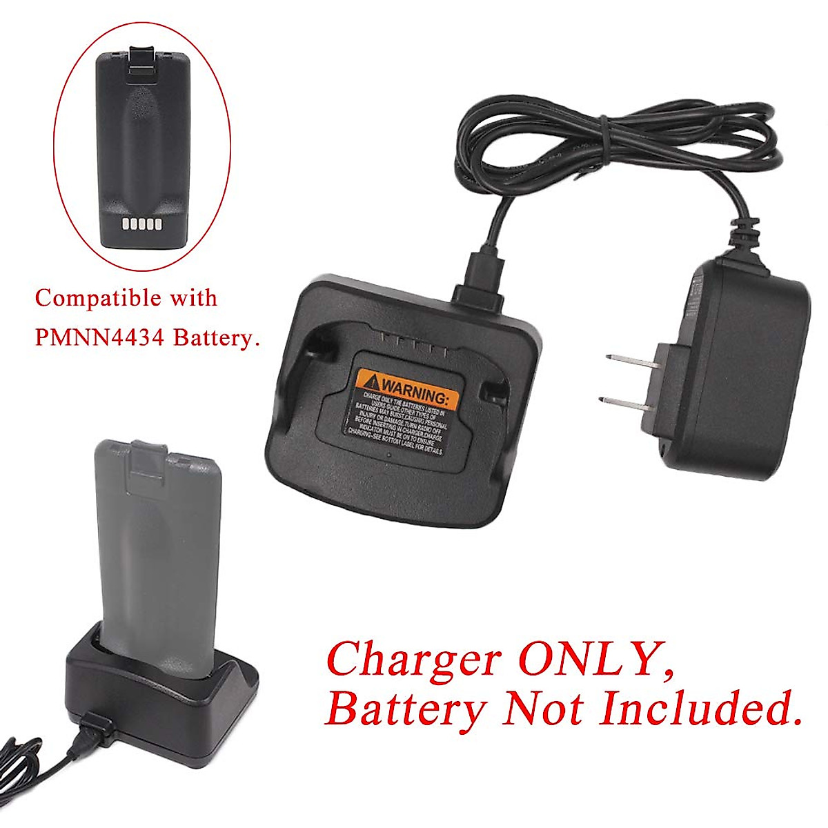 Aimtobest PMLN6394 PMLN6394A Charger Compatible for Motorola Radio RMU2040 RMU2080D RMU2080 RMV2080 RMM2050 XT420 XT460 PMNN443A PMNN4434