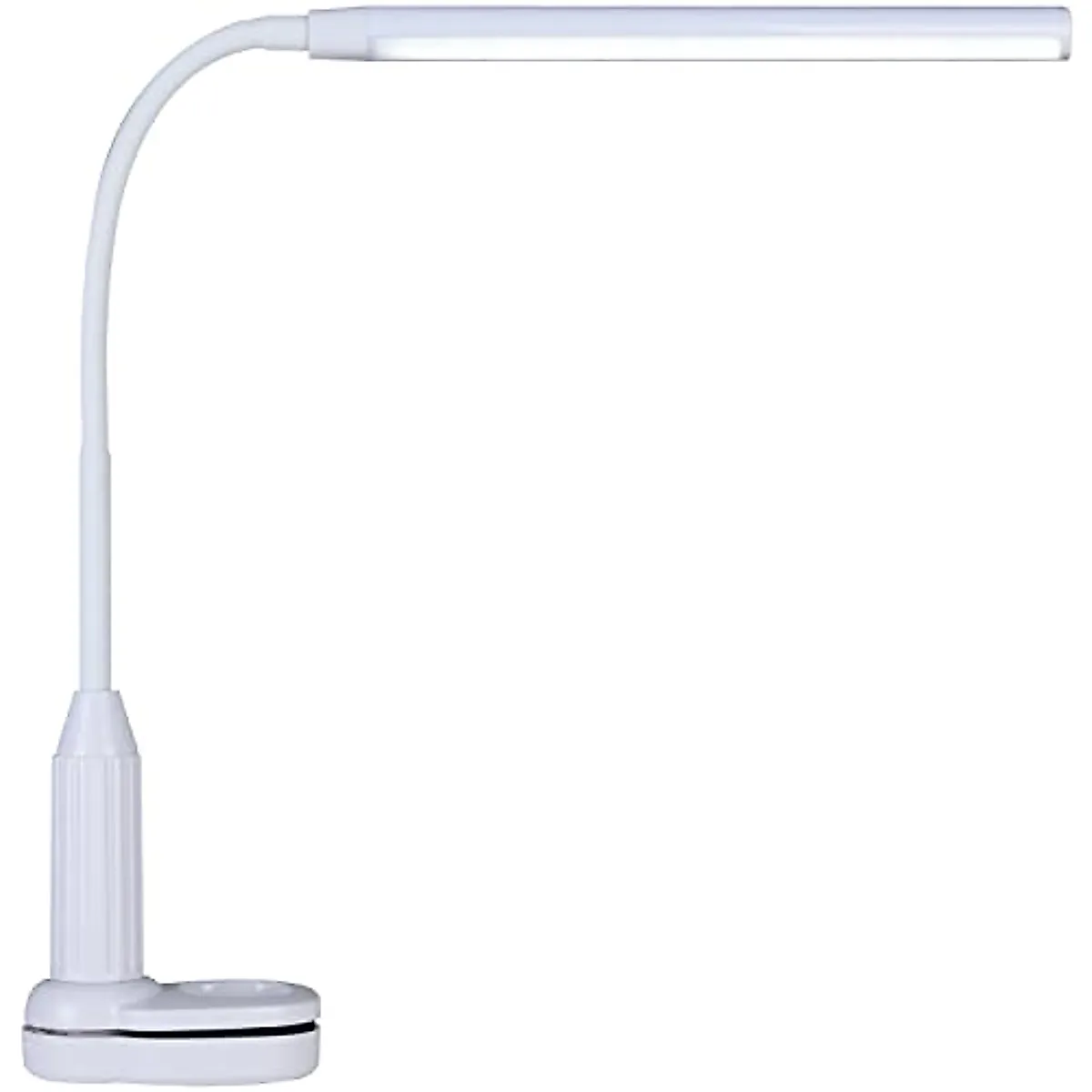 PSIVEN LED Desk Lamp, Clamp on Desk Light, Eye-Caring Gooseneck Clip on Light, 3 Color Modes, Stepless Dimming - Highly Adjustable Clamp Task Lamp/Table Lamp for Reading, Sewing, Drafting, Office