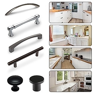 Vicrays Cabinet Hardware Handle Jig - Aluminum Alloy Cabinet Template Tool Woodworking Drilling Hole Doweling Guide Punch Locator for Installation Handles Knob on Drawer Door Pulls