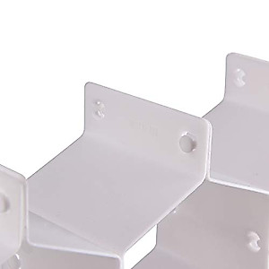 JIAKAI Honeycomb Drawer Organizer，Partition Bee Style Underwear Socks Bras Ties Belts Scarves Drawer Divider Cabinet Clapboard(White-8 pieces)