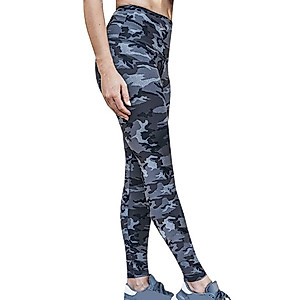 F_Gotal Womens Yoga Pants High Waist Tummy Control Camo Stretchy Butt Lift Tights Workout Leggings Gym Jogger Sweatpants