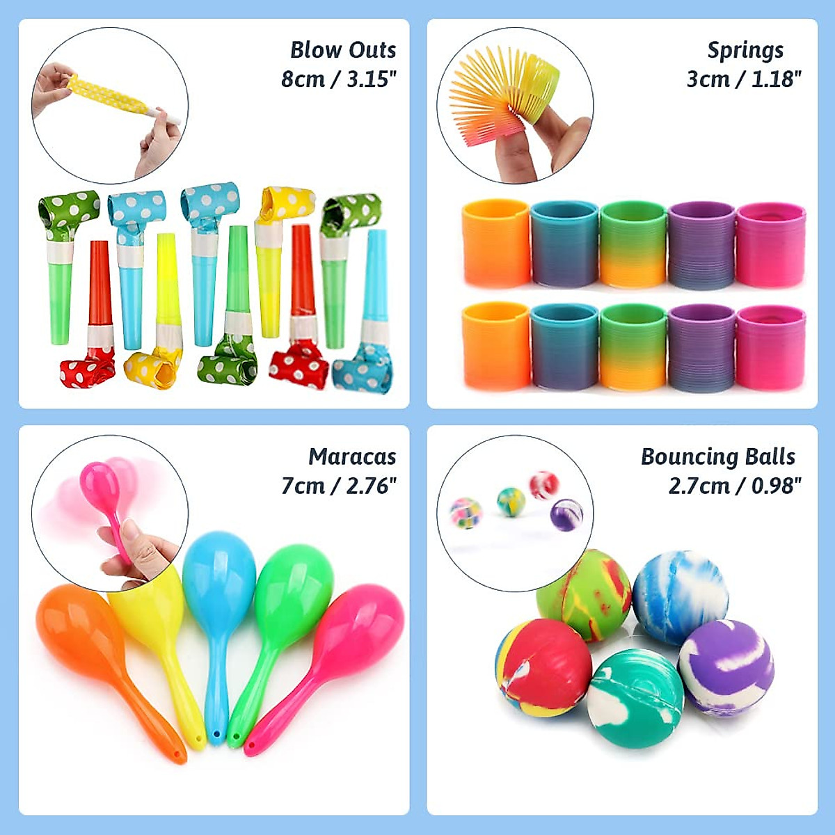 nicknack 120pcs Pinata Filler Toys Party Favor Assortment for Kids Birthday Prizes Box Toy for Classroom Rewards,Treasure Box Prizes,Carnival Prizes