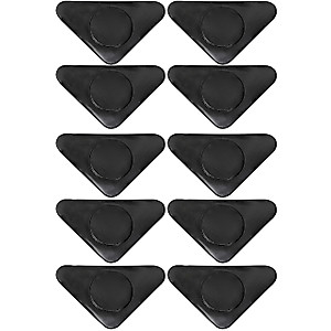 Prescott Plastics 1.5" Inch Angle Iron Plug Insert (10 Pack), Black L Shaped End Cap for Metal Tubing, Fence, Glide Insert for Pipe Post, Chairs and Furniture Legs