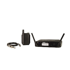 Shure GLXD14 Rechargeable Digital Wireless Guitar System with GLXD4 Receiver, GLXD1 Bodypack and WA302 Instrument Cable, Wireless Freedom for Guitarists and Bassists