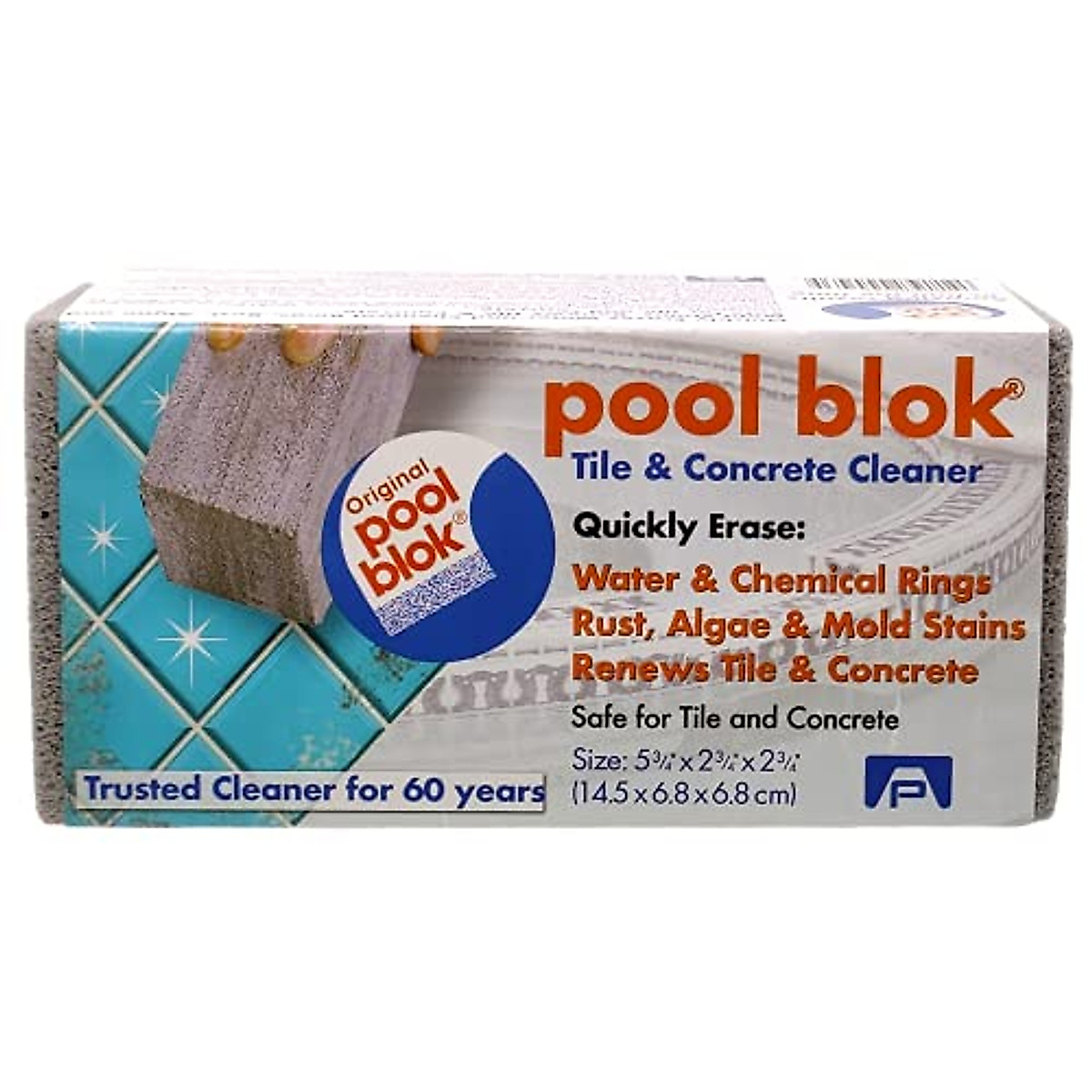 US Pumice, Pool Cleaning Blok, PB-12, Pumie PoolStone, Pumice Stone for Pools & Spa Tile, Grout & Concrete Cleaning (2)
