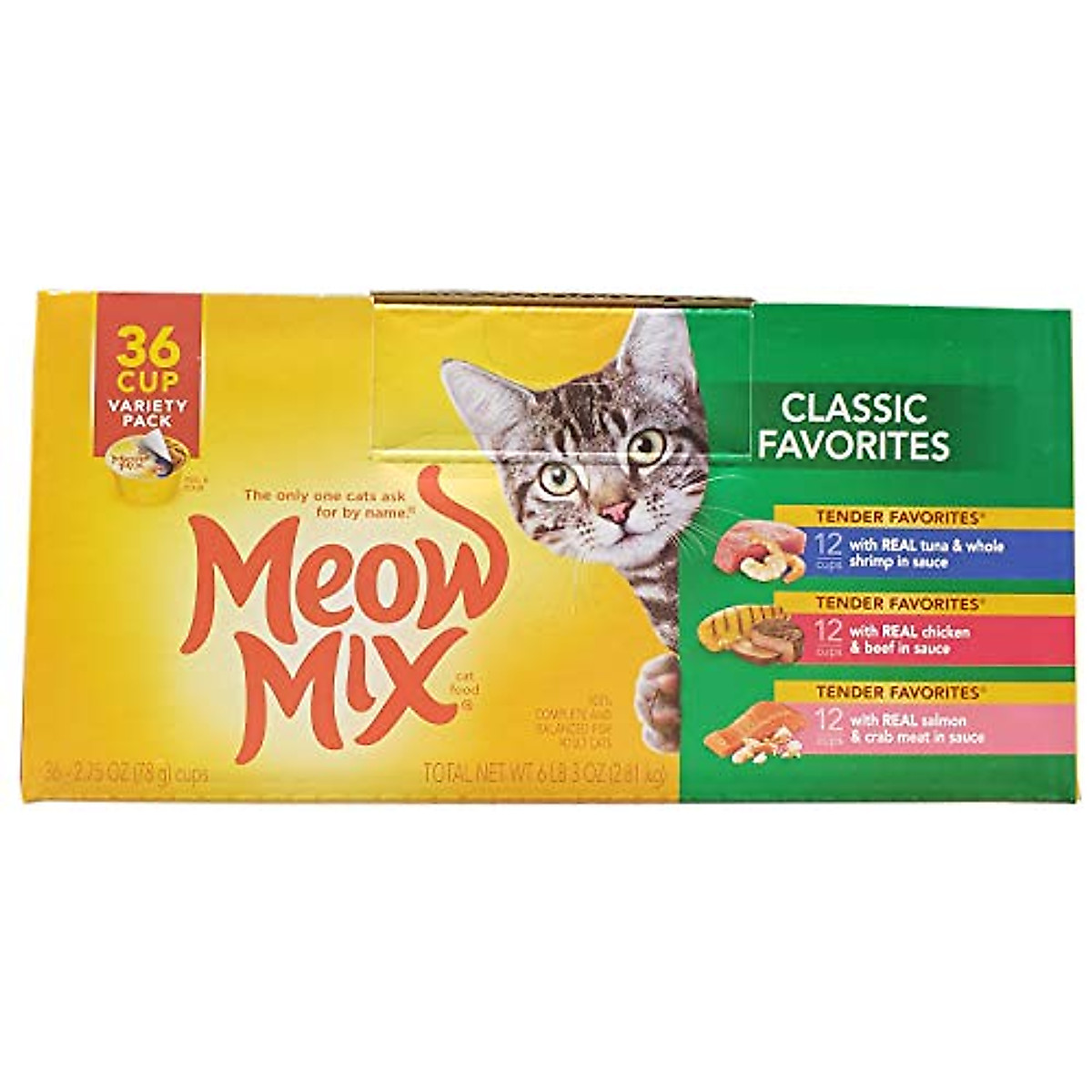 Meow Mix Classic Variety Pack (36 Count Net Wt 99.9 Oz)