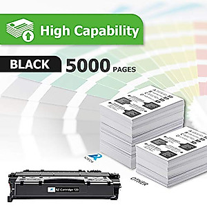 Aztech Compatible Toner Cartridge Replacement for Canon 120 CRG 120 CRG-120 use for Canon ImageCLASS D1120 D1320 D1550 D1520 D1350 D1370 D1150 D1100 D1170 D1180 MF6680dn Printer Ink (Black, 4-Pack)