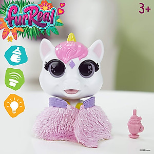 FurReal Airina The Unicorn Color-Change Interactive Feeding Toy, Lights and Sounds, Ages 4 and up