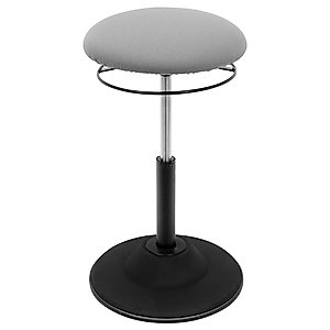 Mount-It! Standing Desk Stool | Ergonomic Sit Stand Desk Chair for Office | Active Balance 360 Degree Wobble Stool with Padded Seat, Adjustable Height & Non-Slip Rubber Base