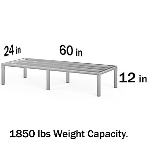 Regal Altair 60" x 24" | 12" Off The Floor Aluminum Dunnage Rack | 1000 Lbs Capacity