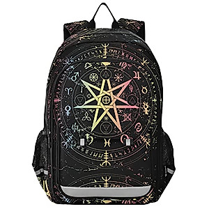 ALAZA Mandala Zodiac Wheel Of The Year Astrological Signs Backpack Cycling, Running, Walking, Jogging