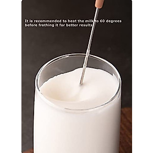 EPAZISOH Milk Frother Handheld Battery Operated Electric Foam Maker Milk Foamer Mini Mixer and Coffee Blender Frother for Frappe, Latte, Matcha, No Stand