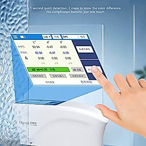 Spectrophotometer, Color Difference Tester Whiteboard Calibration Strong Analysis Accurate 3.5in Touch Screen for Whiteness Yellowness