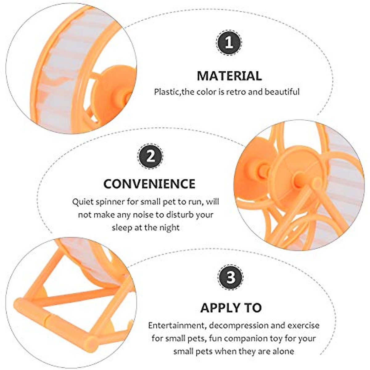 Guinea Pig Toys Hamster Cage Toys 2 Pack Hamster Exercise Wheel- Hamster Jogging Wheel Hamster Running Wheel Hamster Wheel Silent Hamster Jogging Hamster Jogging Wheel Toy Pet Toys