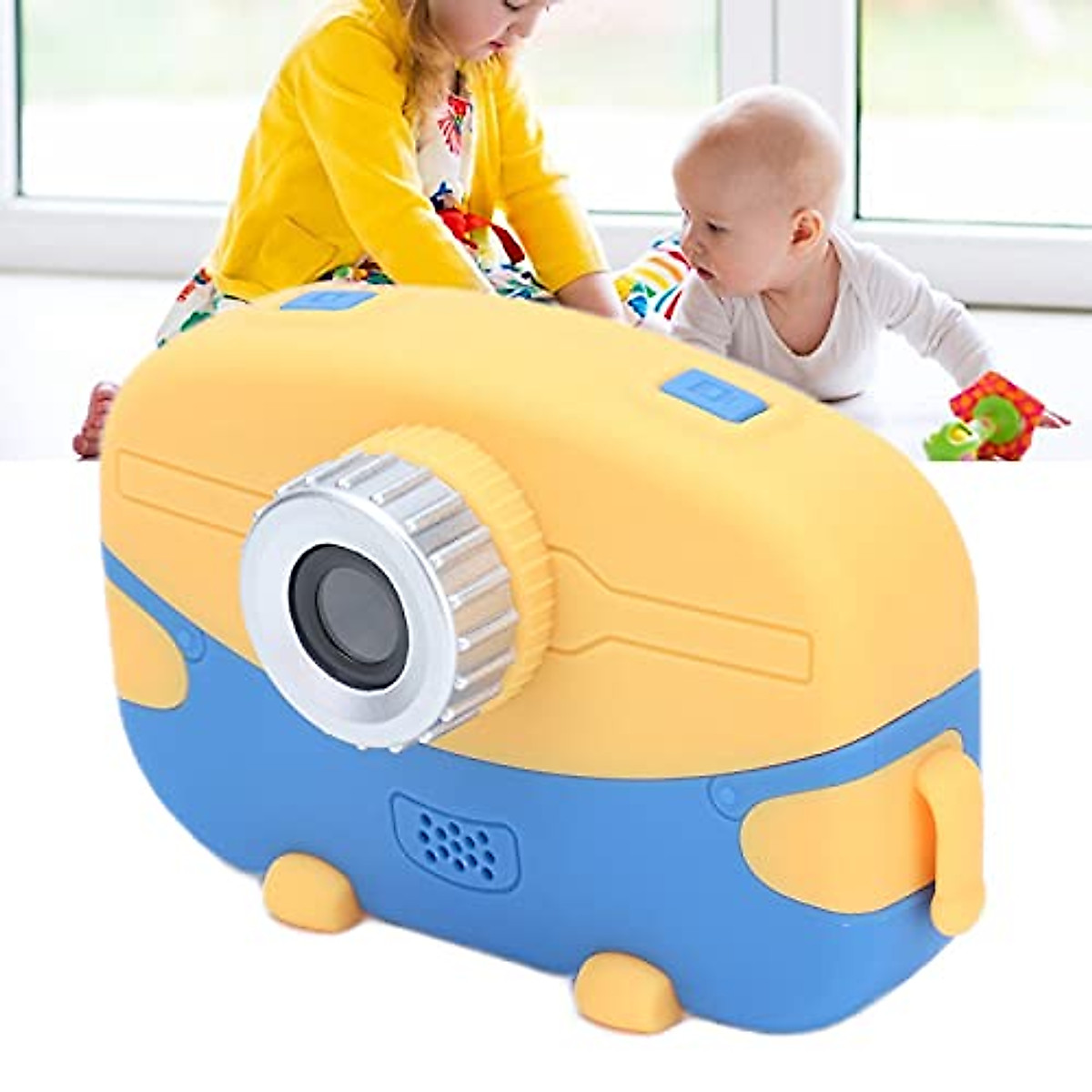 Kids Camera, 2 to 3 Hours Battery Life USB Charging Anti Fall Mini Portable Kids Digital Camera for Boys Girls Birthday (Blue) Cameras