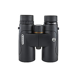 Celestron–Nature DX ED 10x42 Premium Binoculars–Extra-Low Dispersion Objective Lenses–Outdoor and Birding Binocular–Fully Multi-Coated with BaK-4 Prisms–Rubber Armored–Fog & Waterproof Binoculars