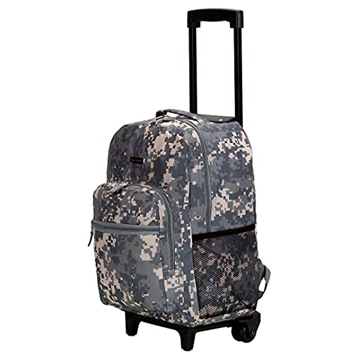 Rockland Double Handle Rolling Backpack, ACU Camo, 17-Inch
