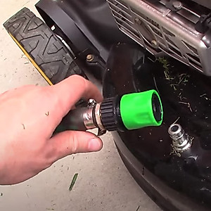 Aolamegs Quick Connect Riding Lawn Mower Deck Wash Kit,Deck Wash Adapter for Lawn Mowers and Tractors,Fits MTD, Troy-Bilt, Craftsman Lawn Mower Tractor(3+1)