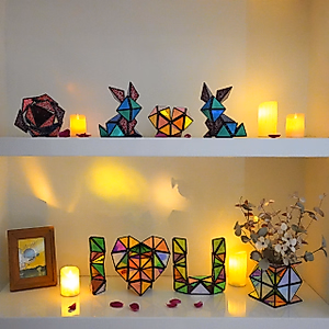 TOSY Magnet Pyramid Stone - 1 Cube Transforms into 1 Billion Shapes, Easter Basket Stuffers Essentials for Kids/Teens, 243 Rare Earth Magnets, Holographic Design, Puzzle/STEAM Toy