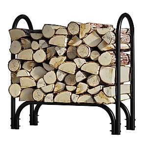 Fire Beauty Firewood Rack Log Holder,Log Storage Holder,Storage Rack,Firewood Stacker for Fireplace Indoor Outdoor(Middle)