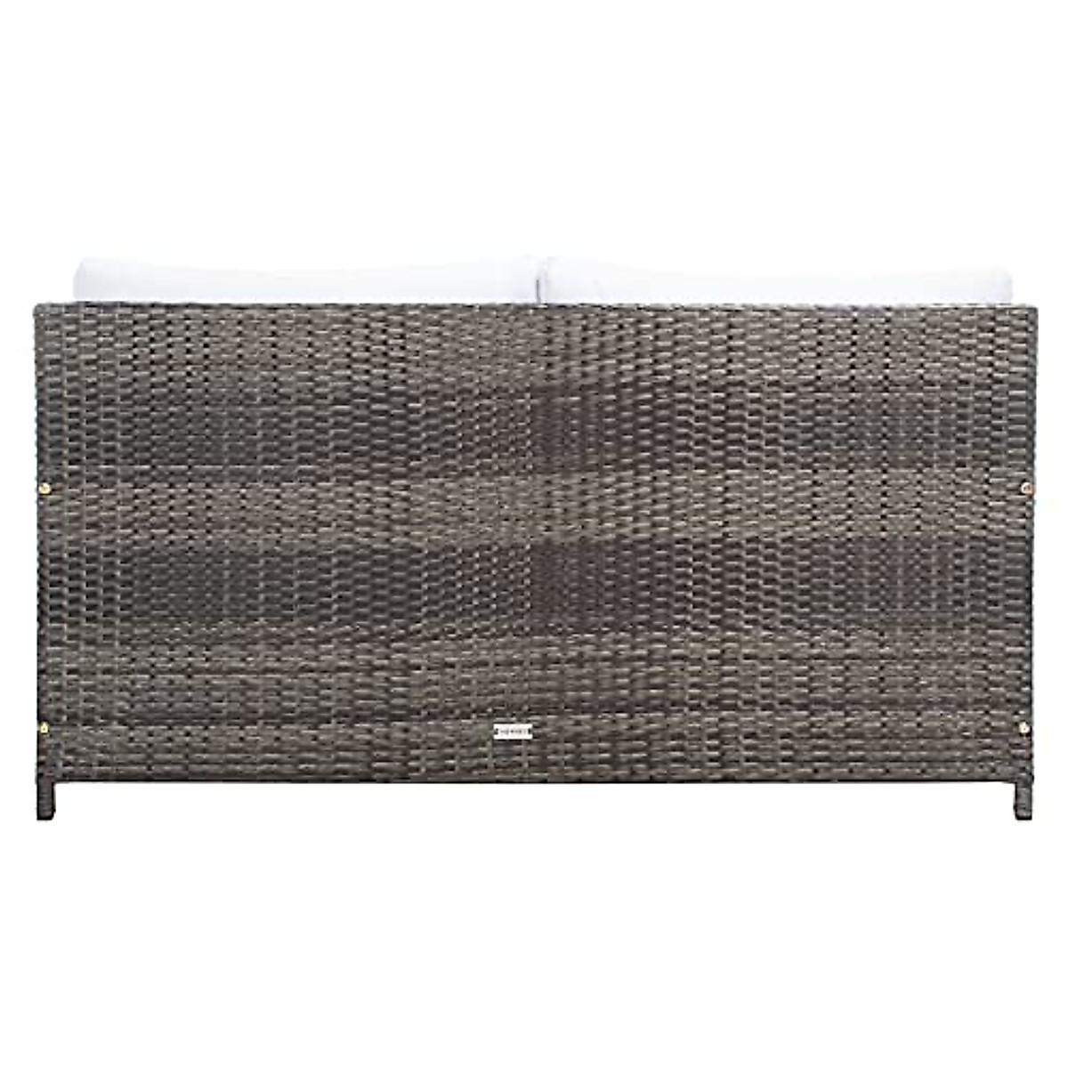 Safavieh Outdoor Collection Cadeo Grey Brown/White Cushion Daybed PAT7500C