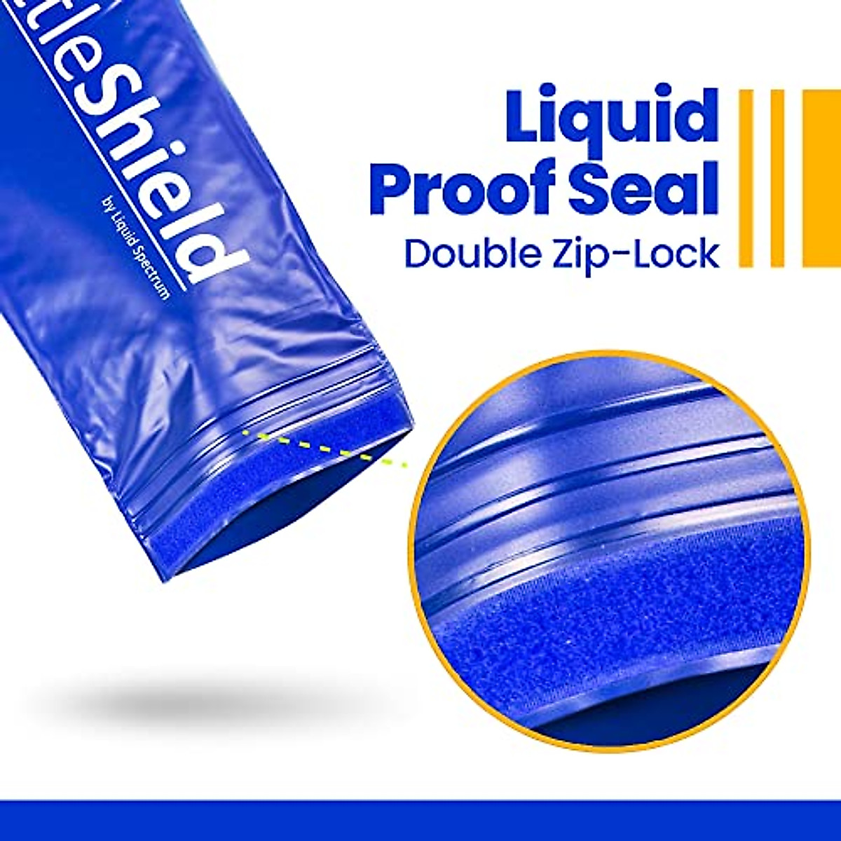 Liquid Spectrum 6 Pack Reusable Wine Protector Travel Bag by Bottle Shield - Bubble Cushioning Wrap Suit - Unbreakable Bottle Sleeve, Leak Proof - Wine Tote Bags Accessory for Suitcase Luggage