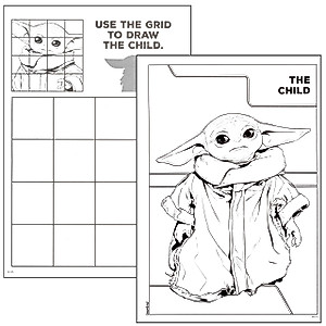 Star War Mandalorian & Baby Yoda Coloring & Activty Book Set - x2