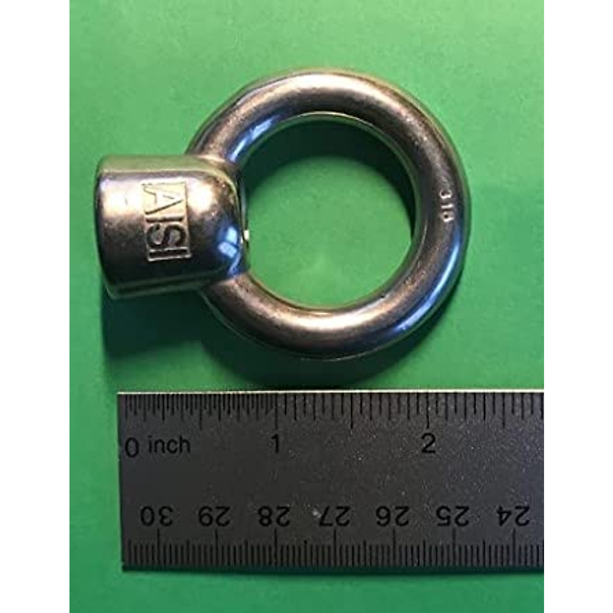 US STAINLESS Stainless Steel 316 Lifting Eye Nut 1/2" Whitworth Thread Pitch of 12 British Thread