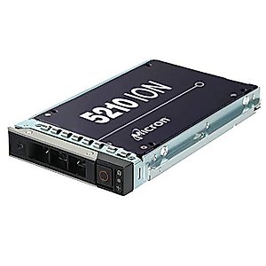 Micron 5210 Ion Enterprise SSD, 7.68TB 6Gb/s 2.5" SATA SSD, Compatible with Dell PowerEdge R440, R640, R740, R740XD, R840, R940, and T640 Servers