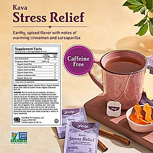 Yogi Tea Stress Relief & Herbal Tea Variety Pack - 16 Tea Bags per Pack (6 Packs) - Organic Herbal Tea Sampler - Includes Bedtime Tea, Kava Stress Relief Tea, Soothing Caramel Bedtime Tea & More