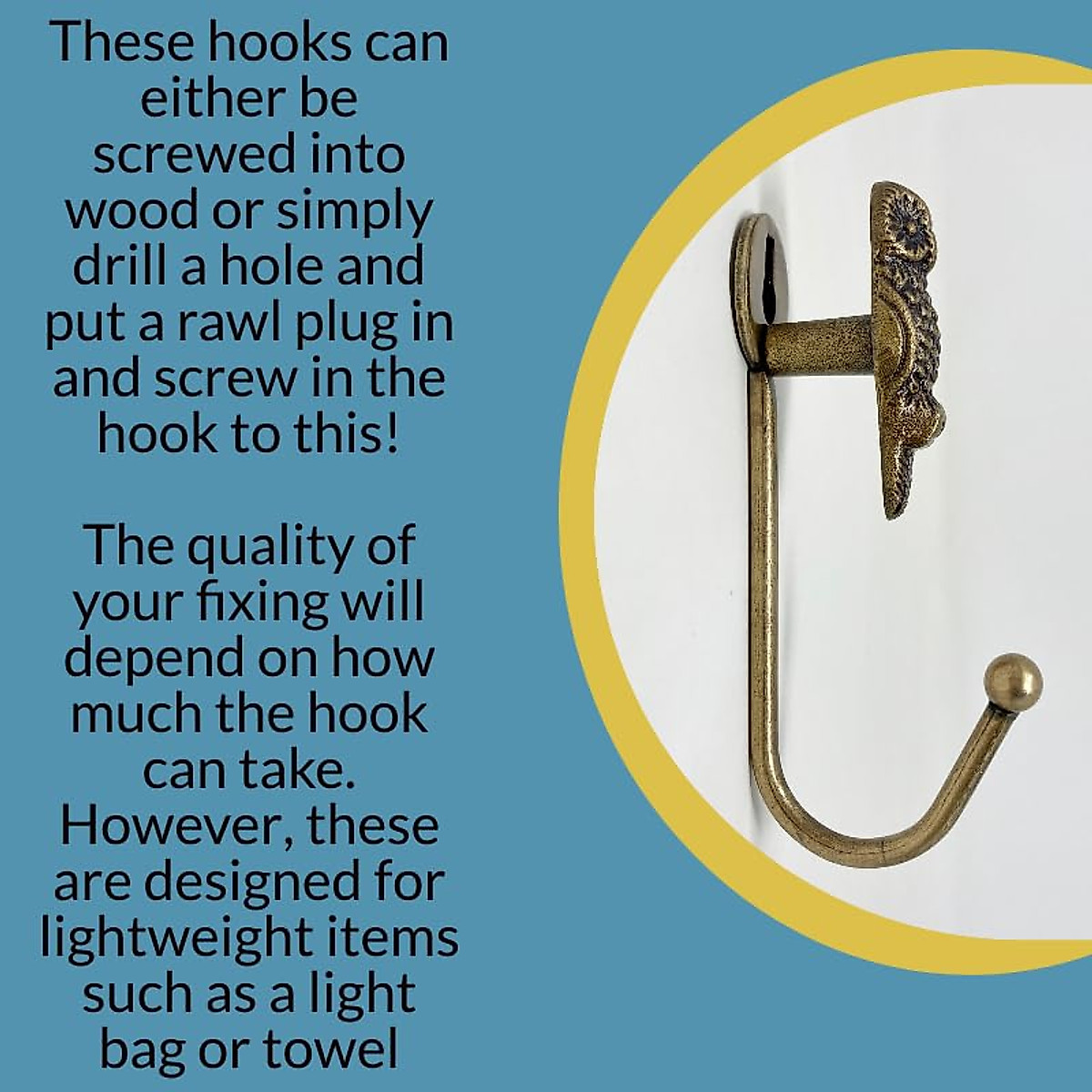 Knobs By Blossom Vintage Antique Brass Iron Wall Hooks Tie Backs Bronze Handmade Metal Animal Hook (18. Owl), TFVSAH